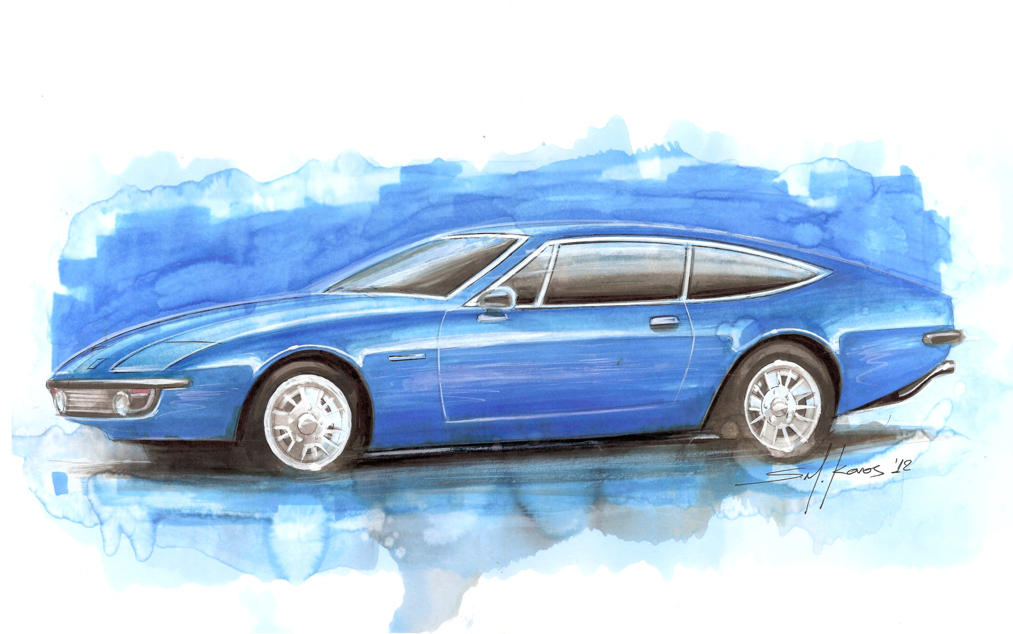 Bitter CD Diplomat Coupé V8 fjordblau 1978